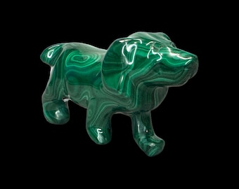Malachite Dog - Etsy