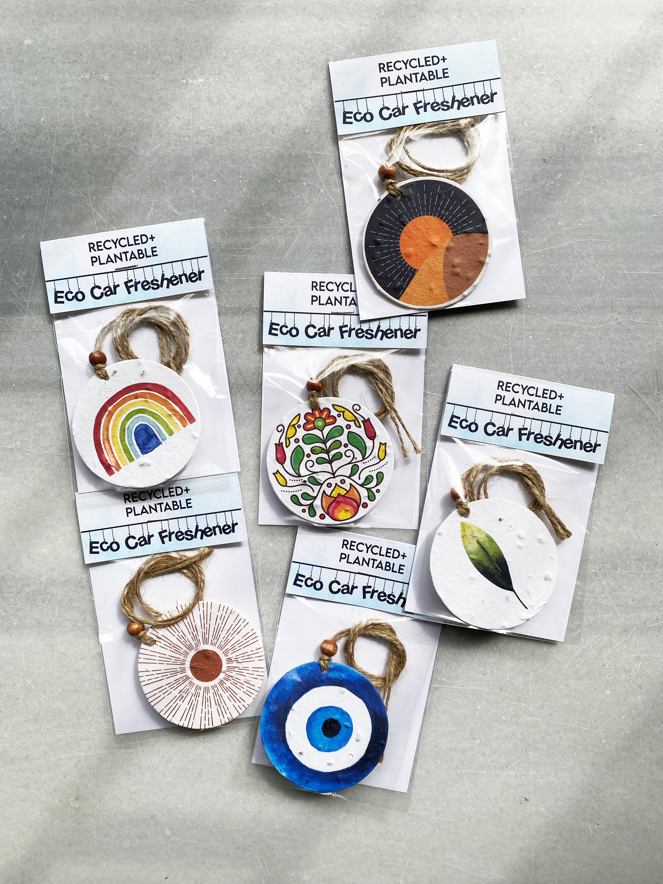 Plantable Car Freshies Seed Paper Car Refresher Sustainable, Eco ...