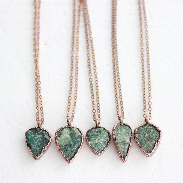 Copper Leaf Necklace - Etsy