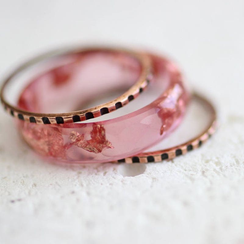 Resin Stacking Ring - Etsy