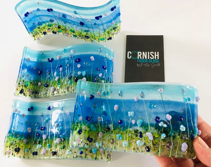 Fused Glass Cornish Coastal Wave, Cornish Fused Glass, Fused Glass ...