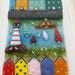 Devon Inspired Lighthouse Seaside Harbour Fused Glass Art, Fused Glass ...