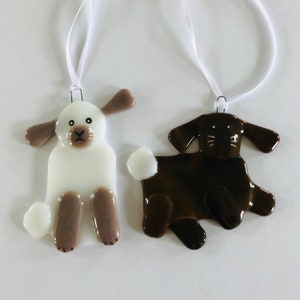 Fused Glass Bunny Rabbit Decoration - Cornish Fused Glass, Fused Glass ...