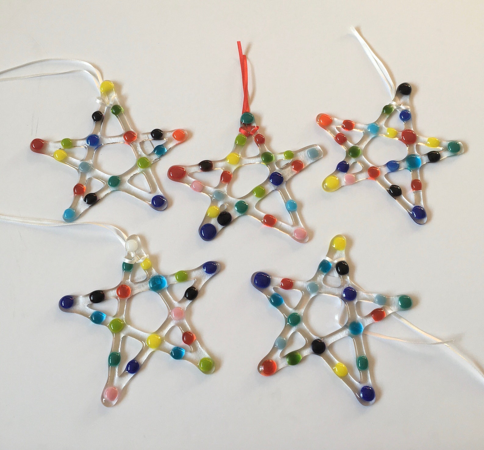 Fused Glass Fused Glass Star Decoration Fused Glass - Etsy Canada