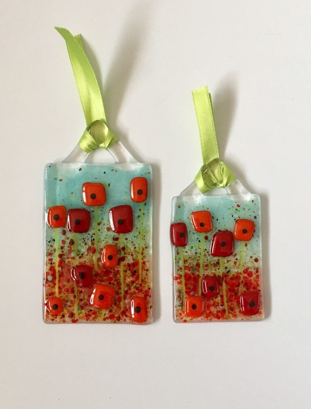 Fused Glass, Poppy Art, Remembrance Poppy, Poppy Gift, Remembrance Gift ...