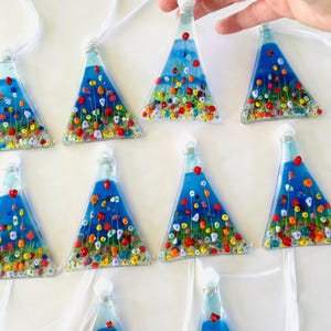 Fused Glass Cornish Christmas Tree Decoration, Tree Decoration ...