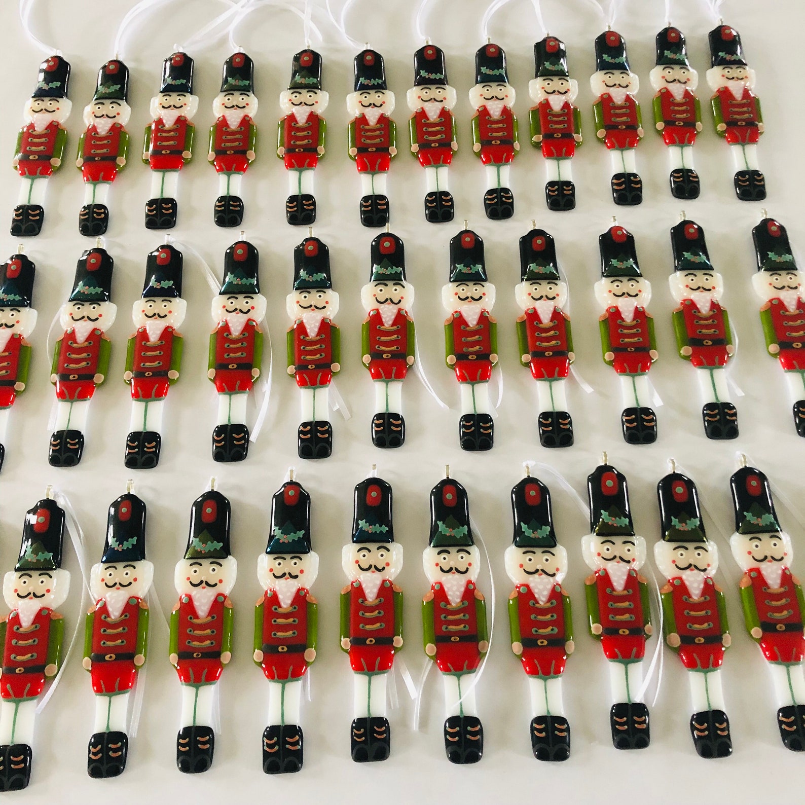 Fused Glass Nut Cracker Toy Solider Christmas Decoration - Etsy
