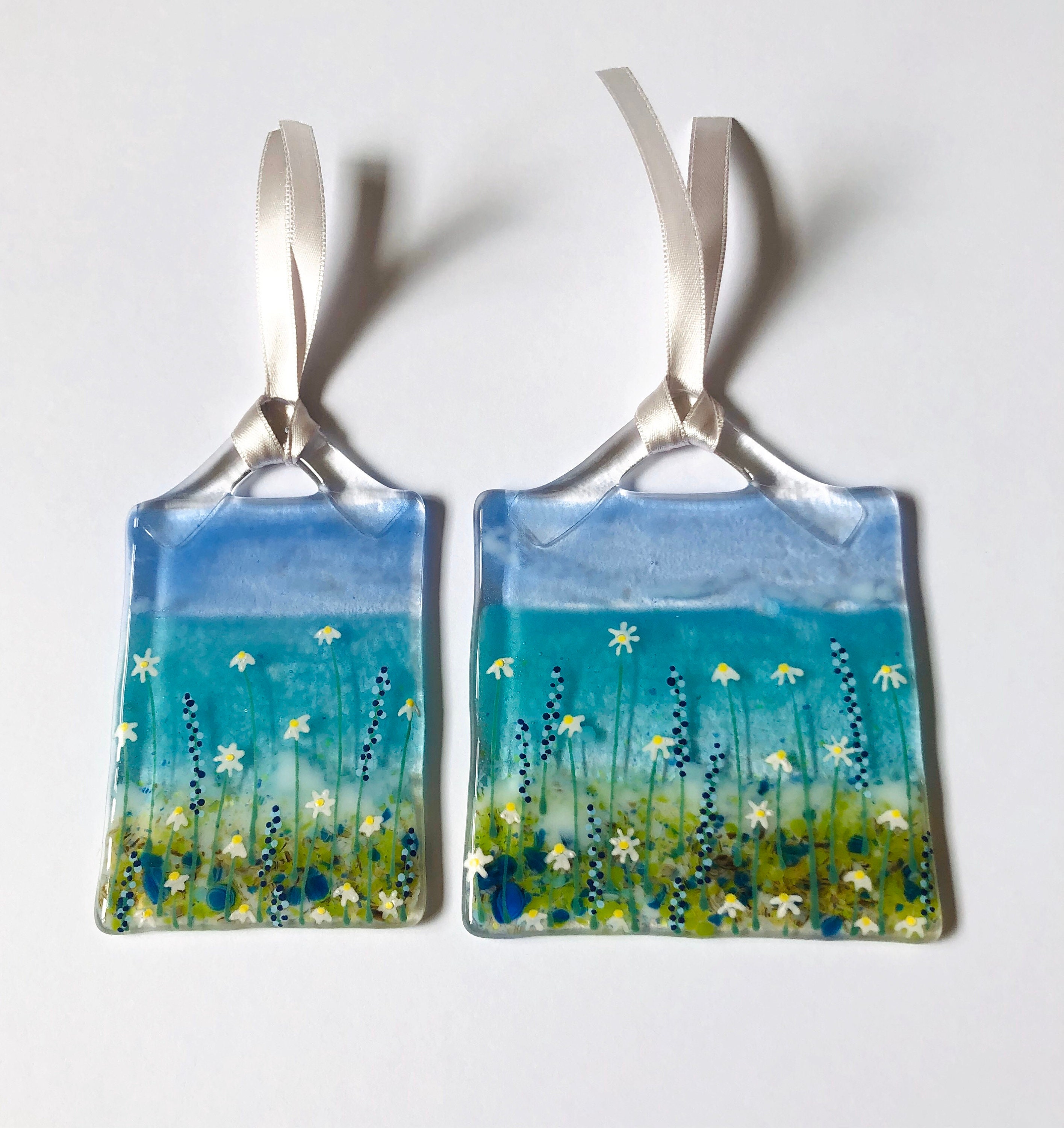 Fused Glass Flowers Art Fused Glass Fused Glass Cornwall Cornish Fused Glass Art And Collectibles