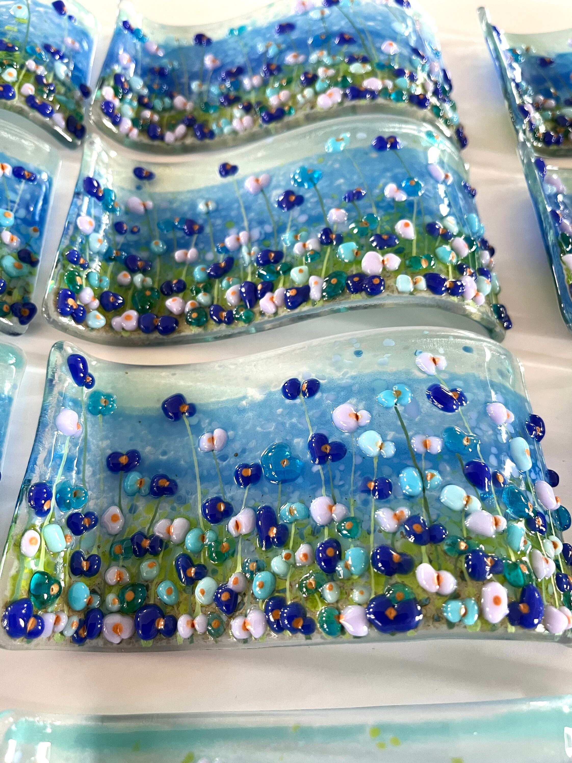 Fused Glass Cornish Coastal Wave Cornish Fused Glass Fused - Etsy UK