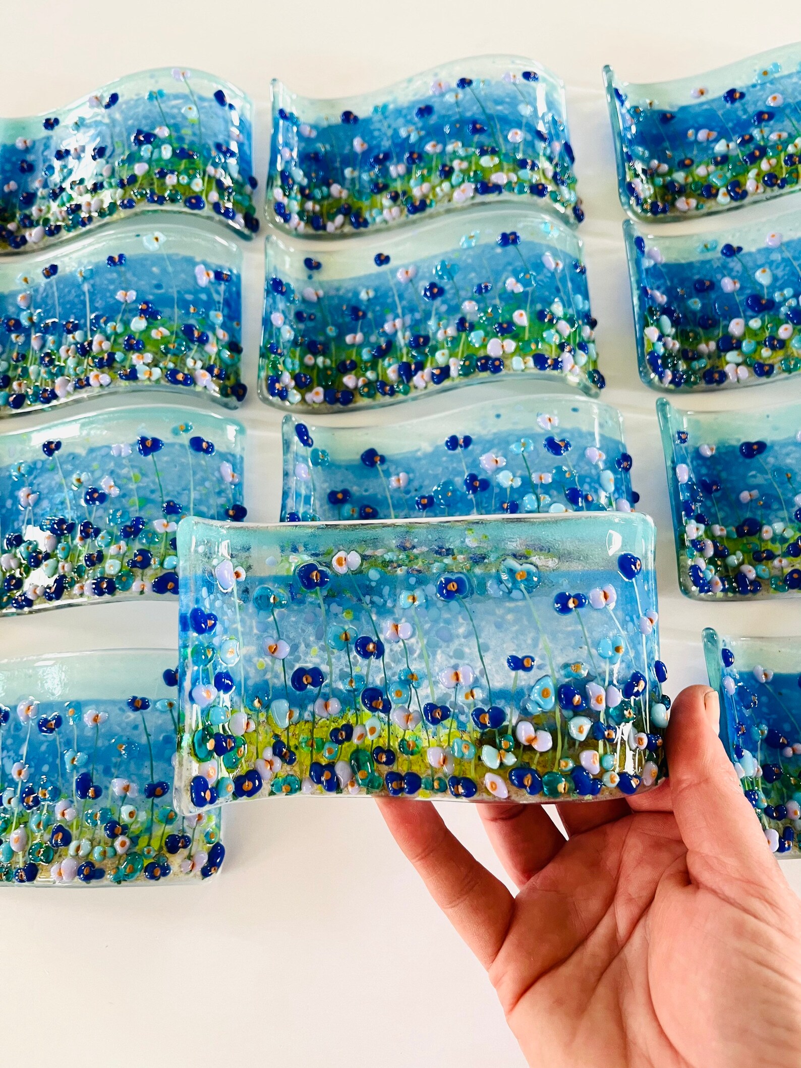 Fused Glass Cornish Coastal Wave Cornish Fused Glass Fused - Etsy
