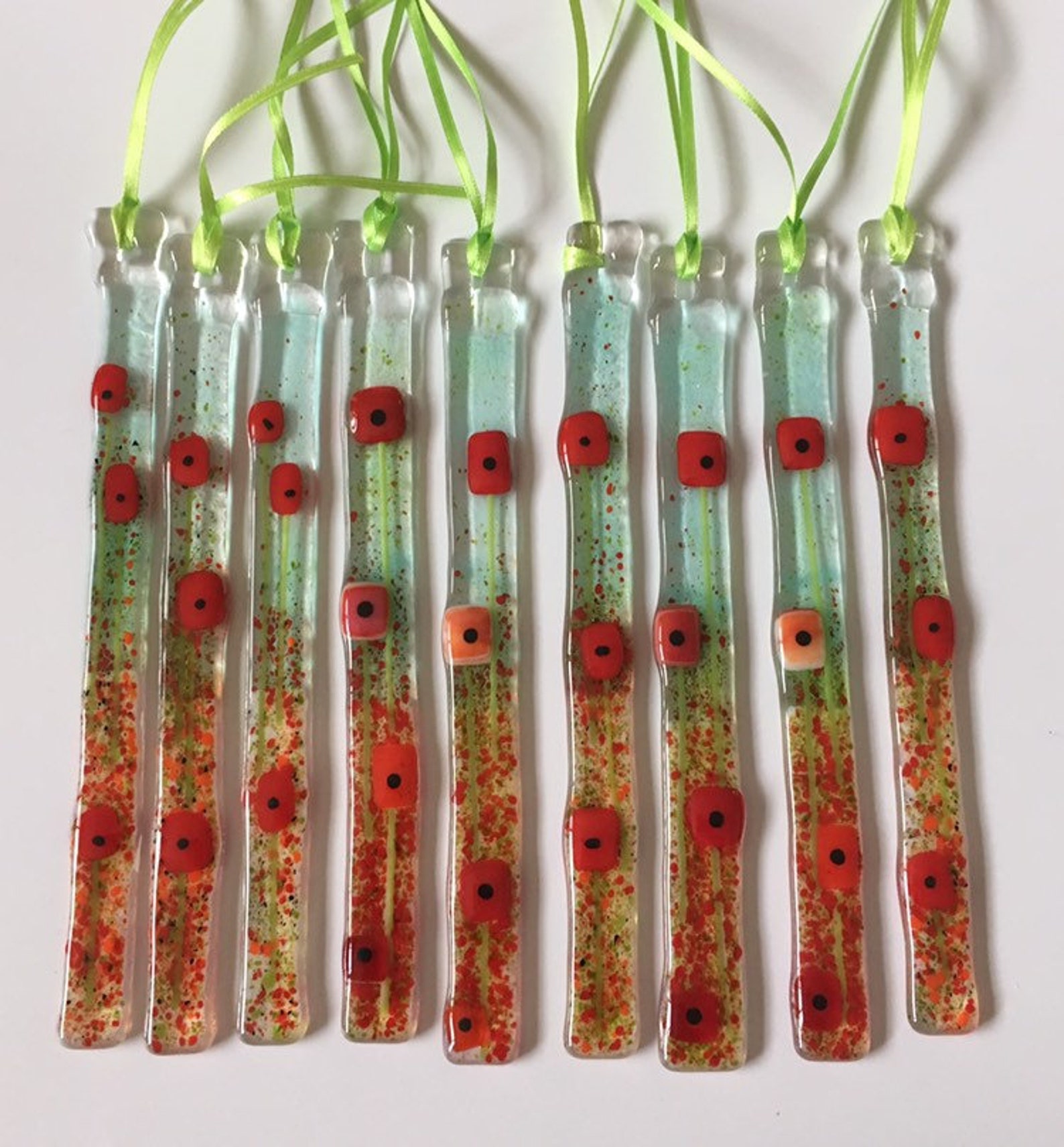 Fused Glass Poppy Art Remembrance Poppy Poppy Gift - Etsy