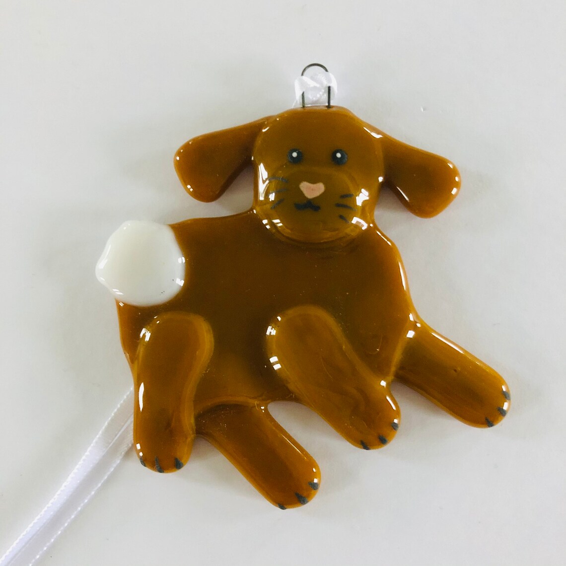 Fused Glass Bunny Rabbit Decoration cornish fused glass | Etsy