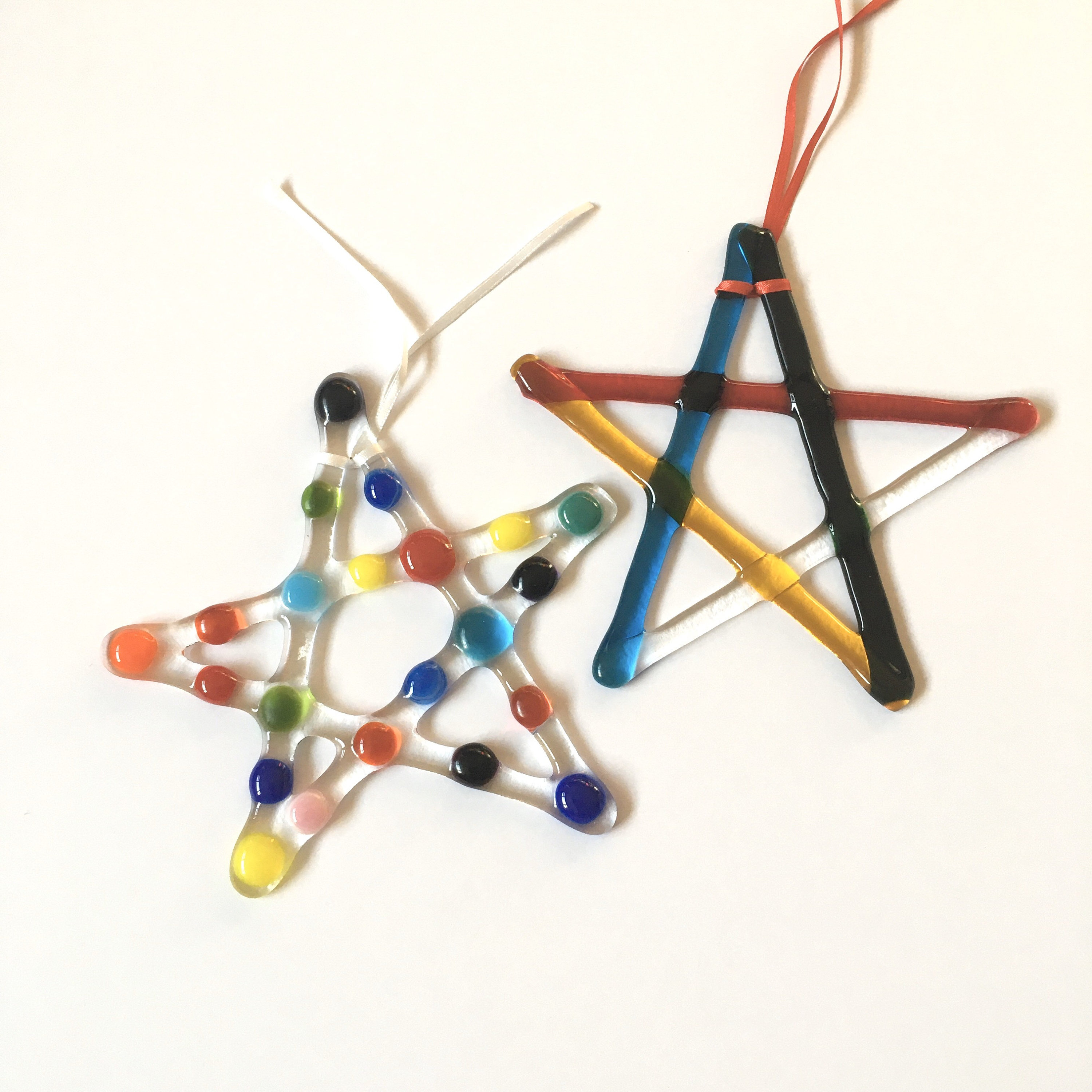 Fused Glass Fused Glass Star Decoration Fused Glass - Etsy Canada