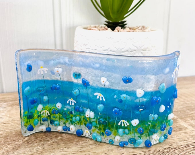 Fused Glass Cornish Coastal Wave, Cornish Fused Glass, Fused Glass ...