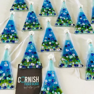 Fused Glass Cornish Christmas Tree Decoration, Tree Decoration ...
