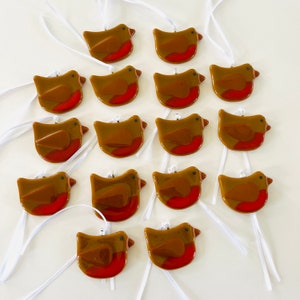 Fused Glass Robin - Fused Glass Robin Christmas Tree Ornament- Fused ...