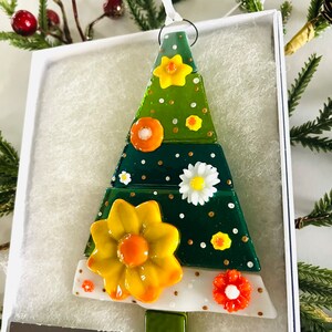 Fused Glass Christmas Tree Decoration, Tree Decoration, Christmas ...