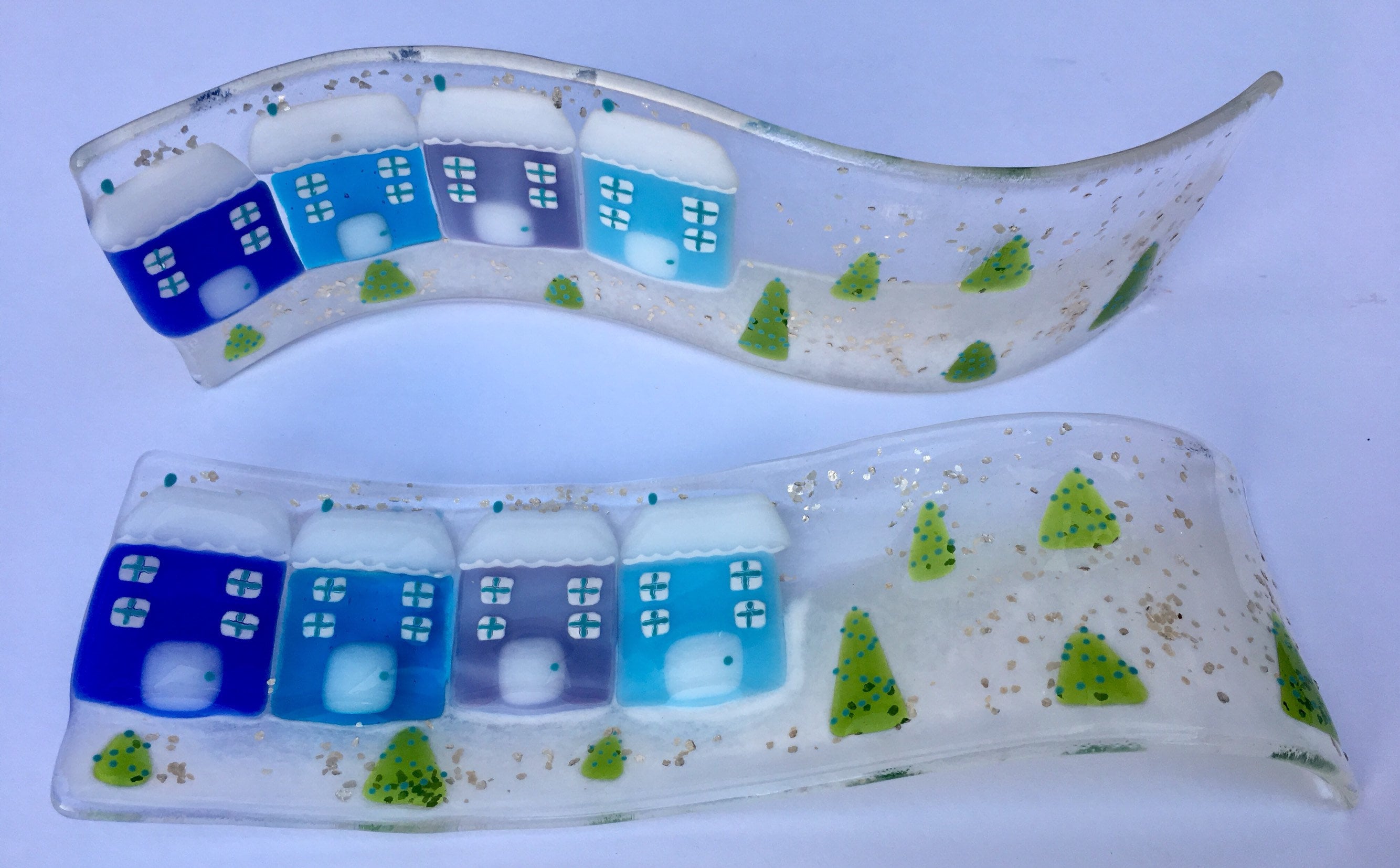 Fused Glass Christmas decoration Christmas decorations home | Etsy