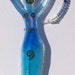 Fused Glass Art - Fused Glass Goddess Decoration, Mother Earth Spiral ...