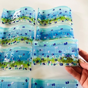 Fused Glass Cornish Coastal Wave, Cornish Fused Glass, Fused Glass ...