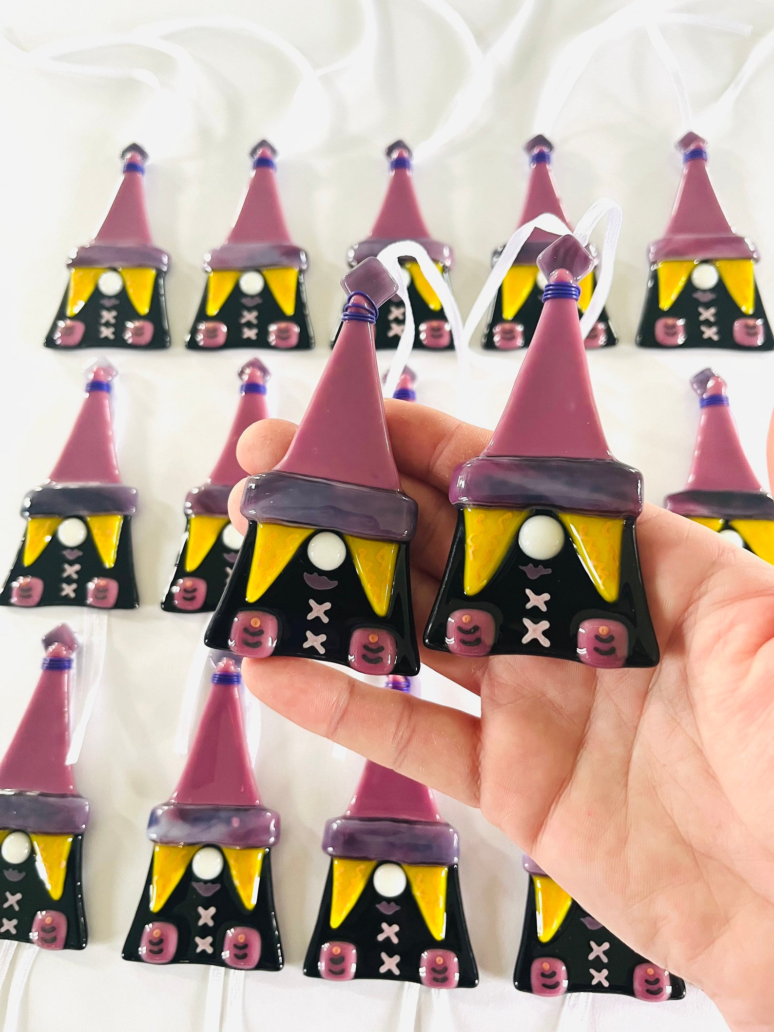 Fused Glass Halloween Witch Decoration Fused Glass Witch - Etsy