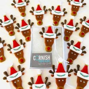 Fused Glass Reindeer Christmas Decoration -fused Glass Christmas ...