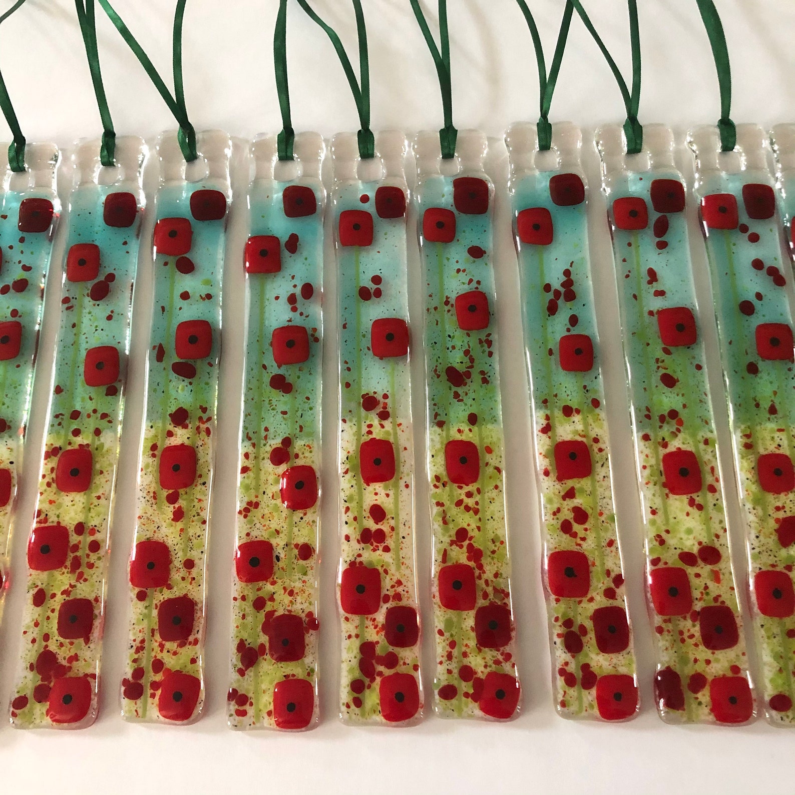 Fused Glass Poppy Art Remembrance Poppy Poppy Gift - Etsy UK