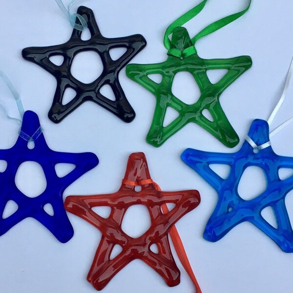 Fused Glass Star - Etsy