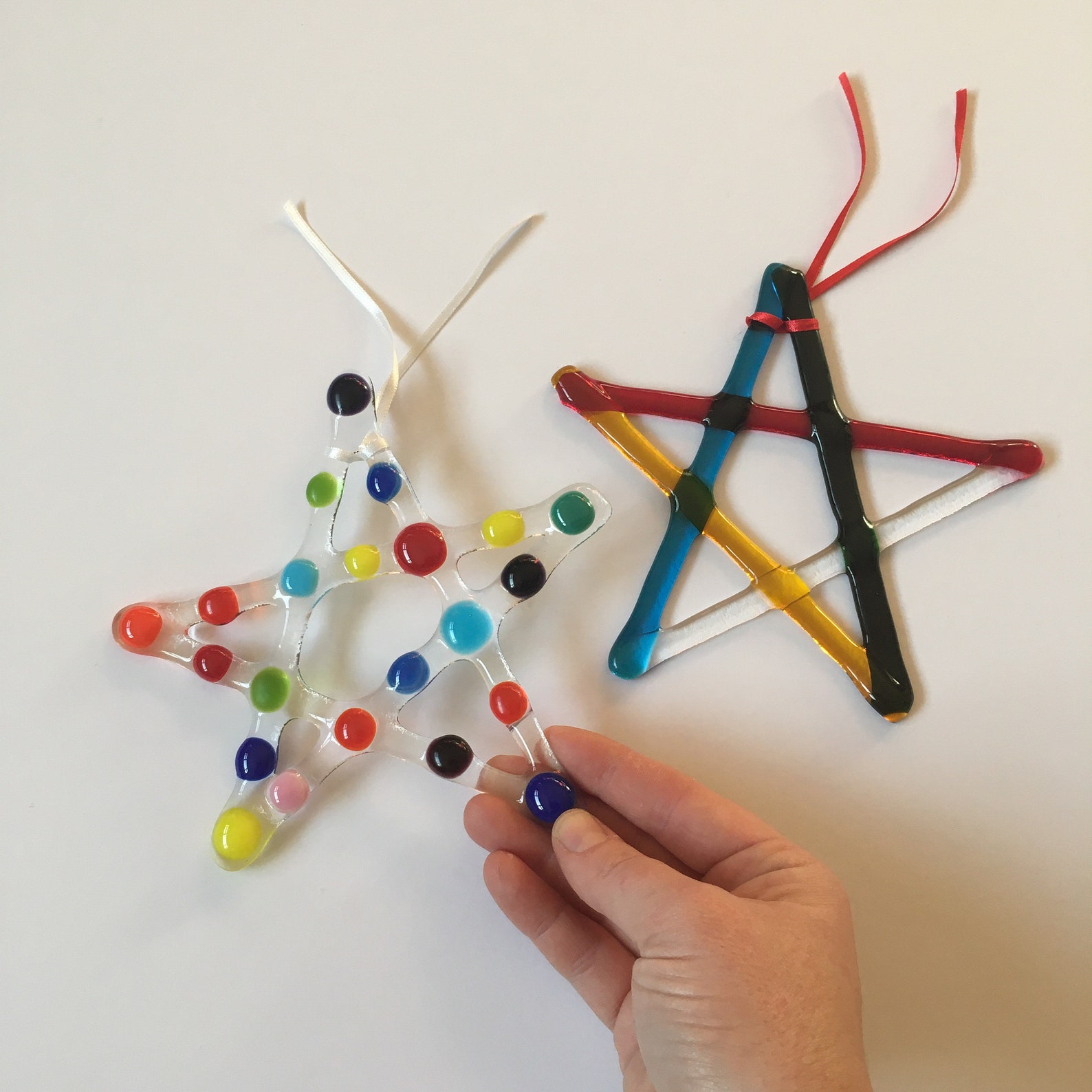 Fused Glass Fused Glass Star Decoration Fused Glass - Etsy Canada
