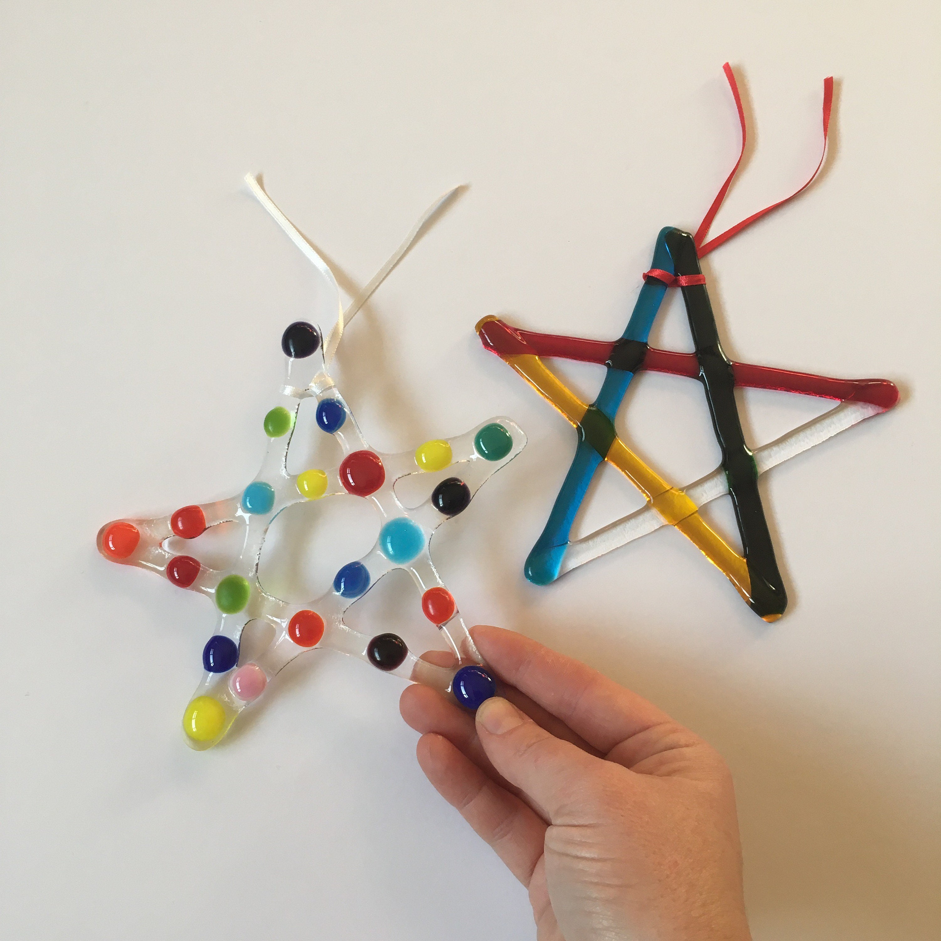 Fused Glass Fused Glass Star Decoration Fused Glass - Etsy Canada