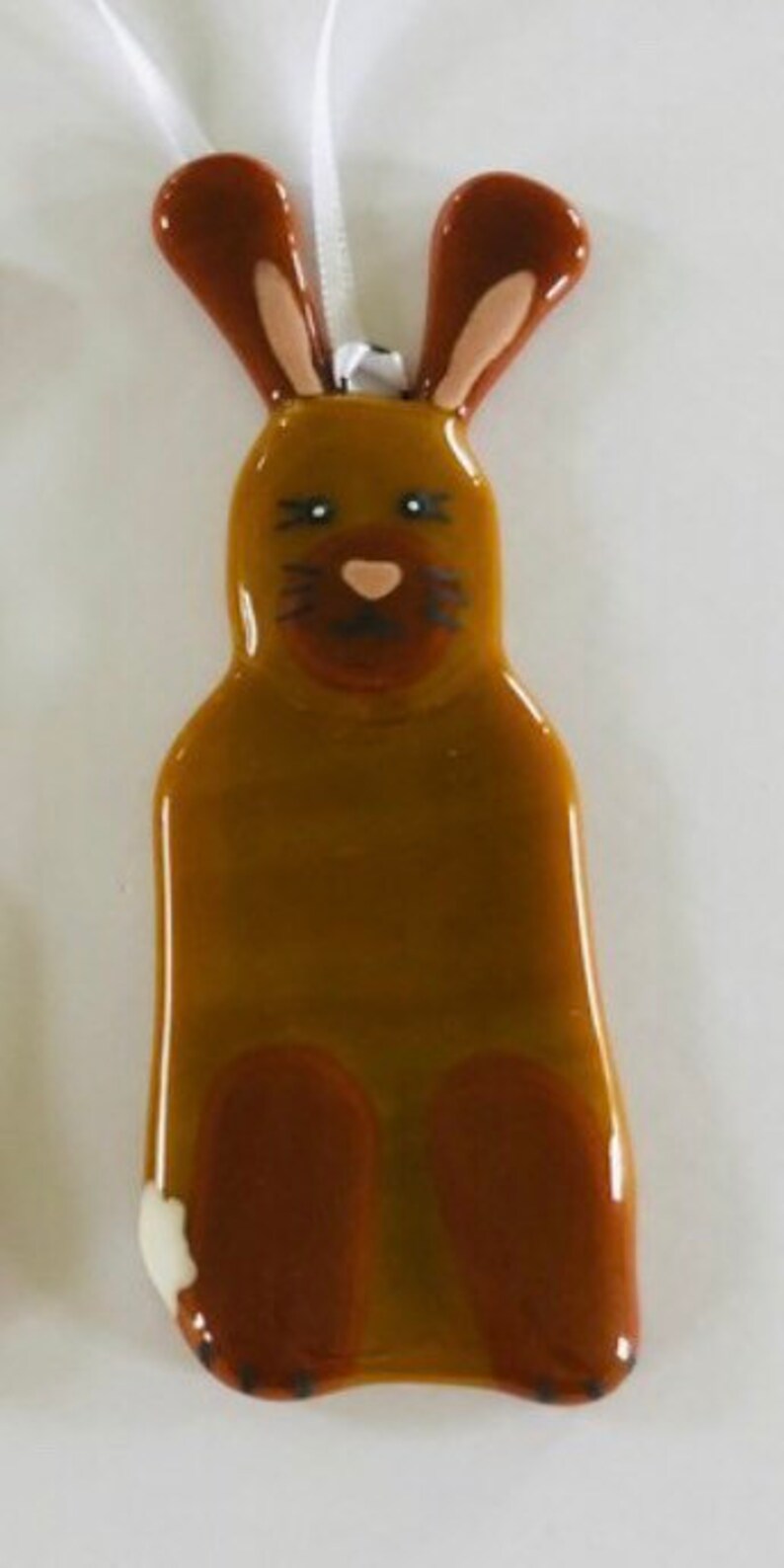 Fused Glass Bunny Rabbit Decoration Cornish Fused Glass - Etsy