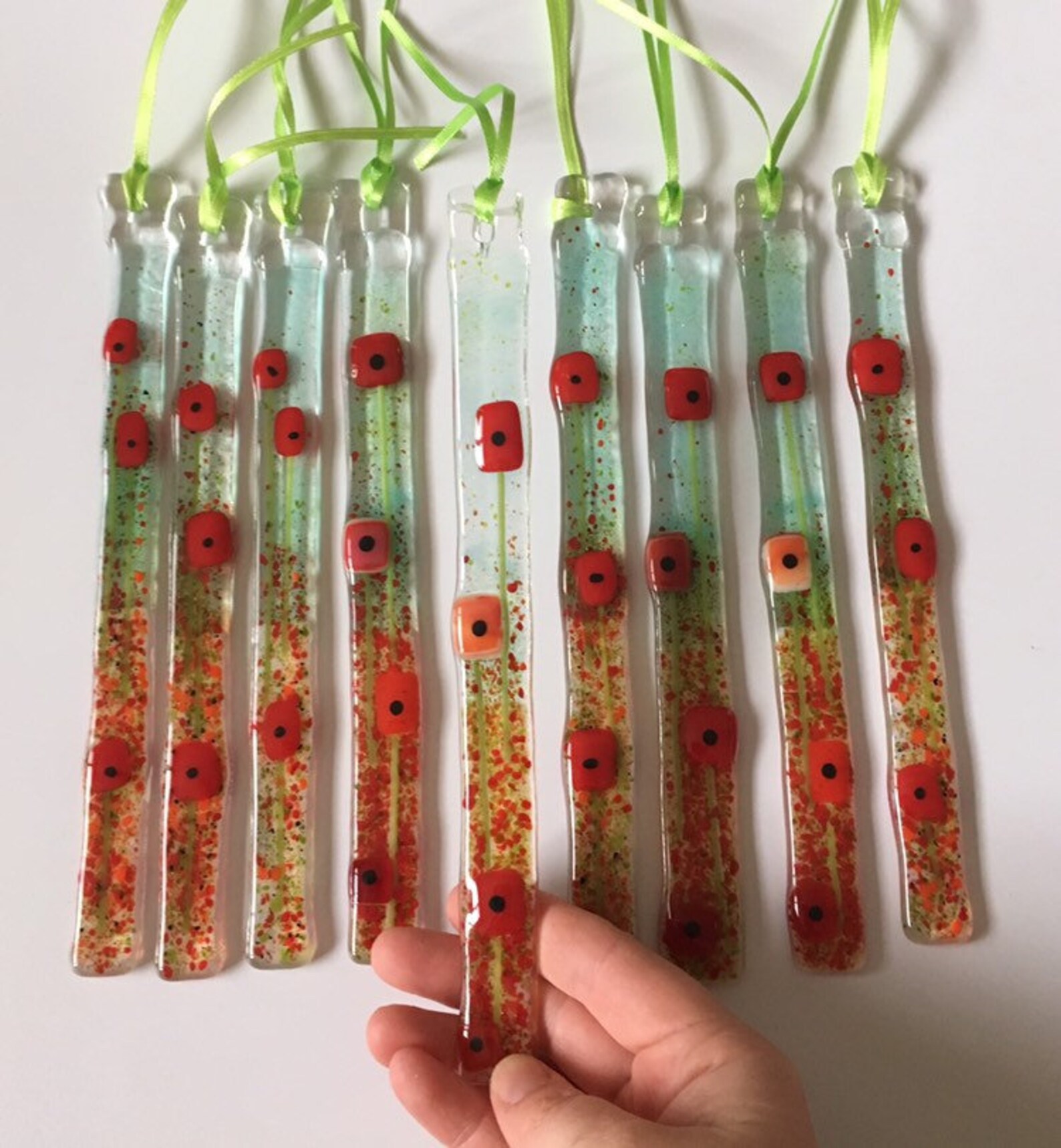 Fused Glass Poppy Art Remembrance Poppy Poppy Gift - Etsy