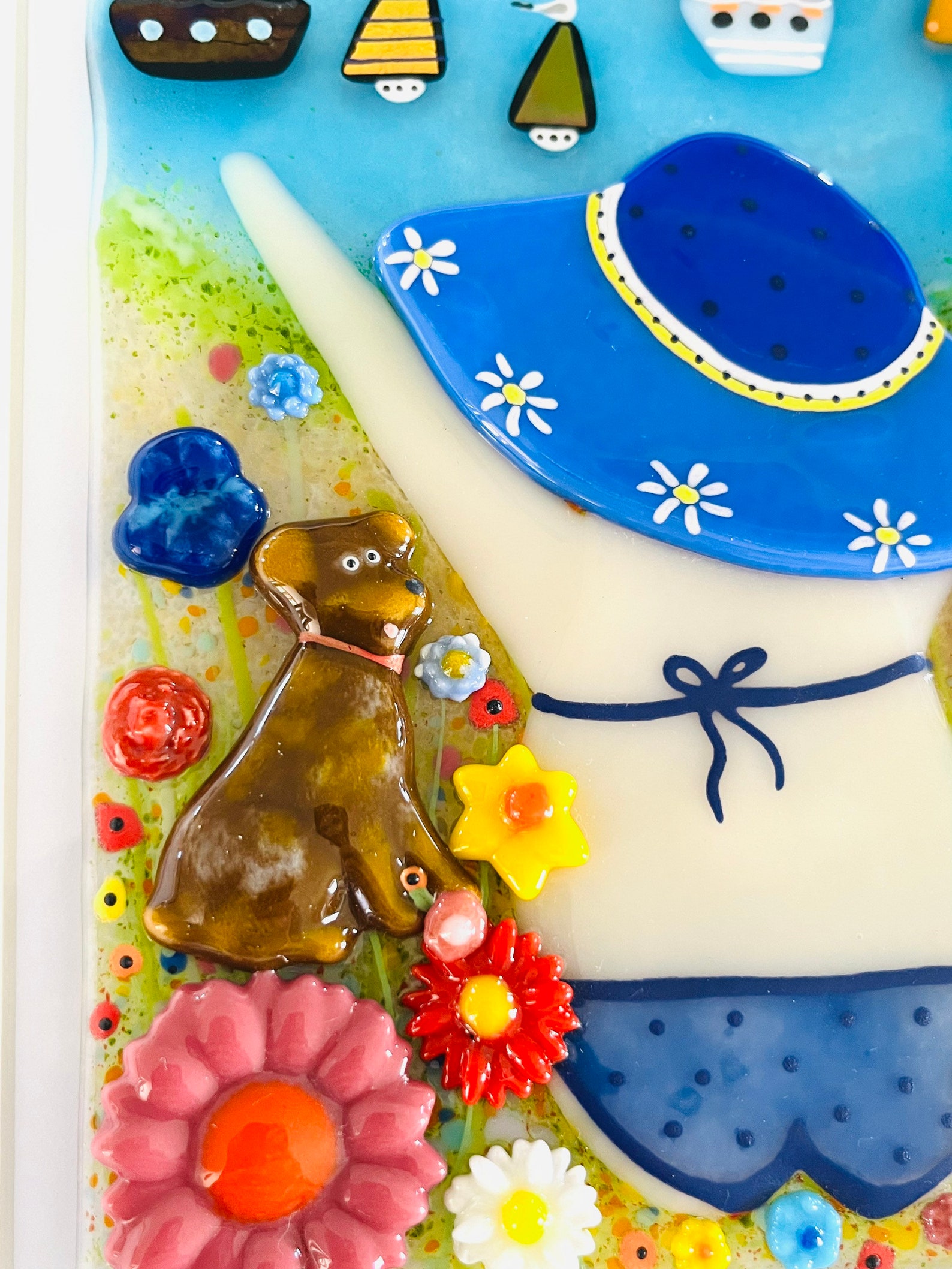 Fused Glass Whimsical Coastal Art, Fused Glass Art, Cornish Fused Glass ...