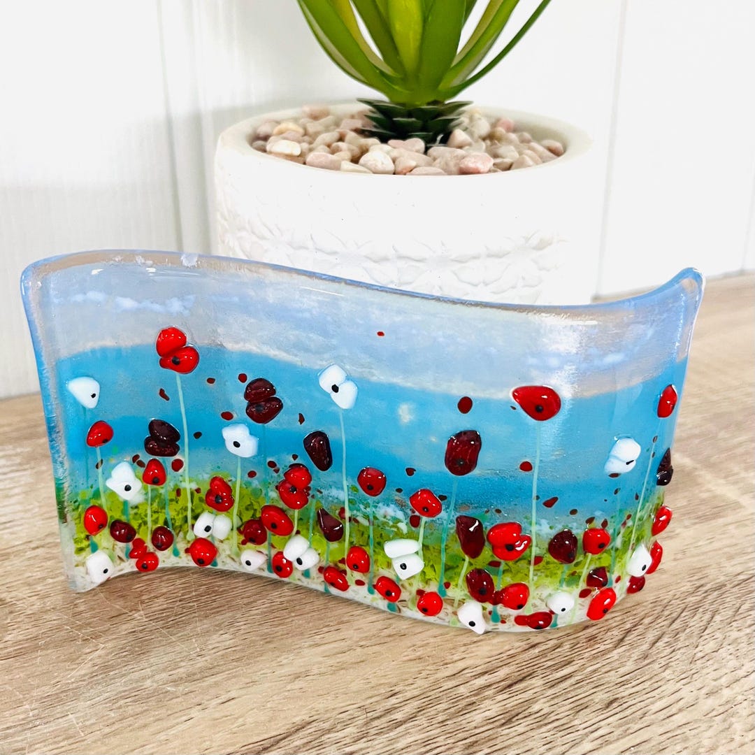 Fused Glass Cornish Coastal Wave, Cornish Fused Glass, Fused Glass ...