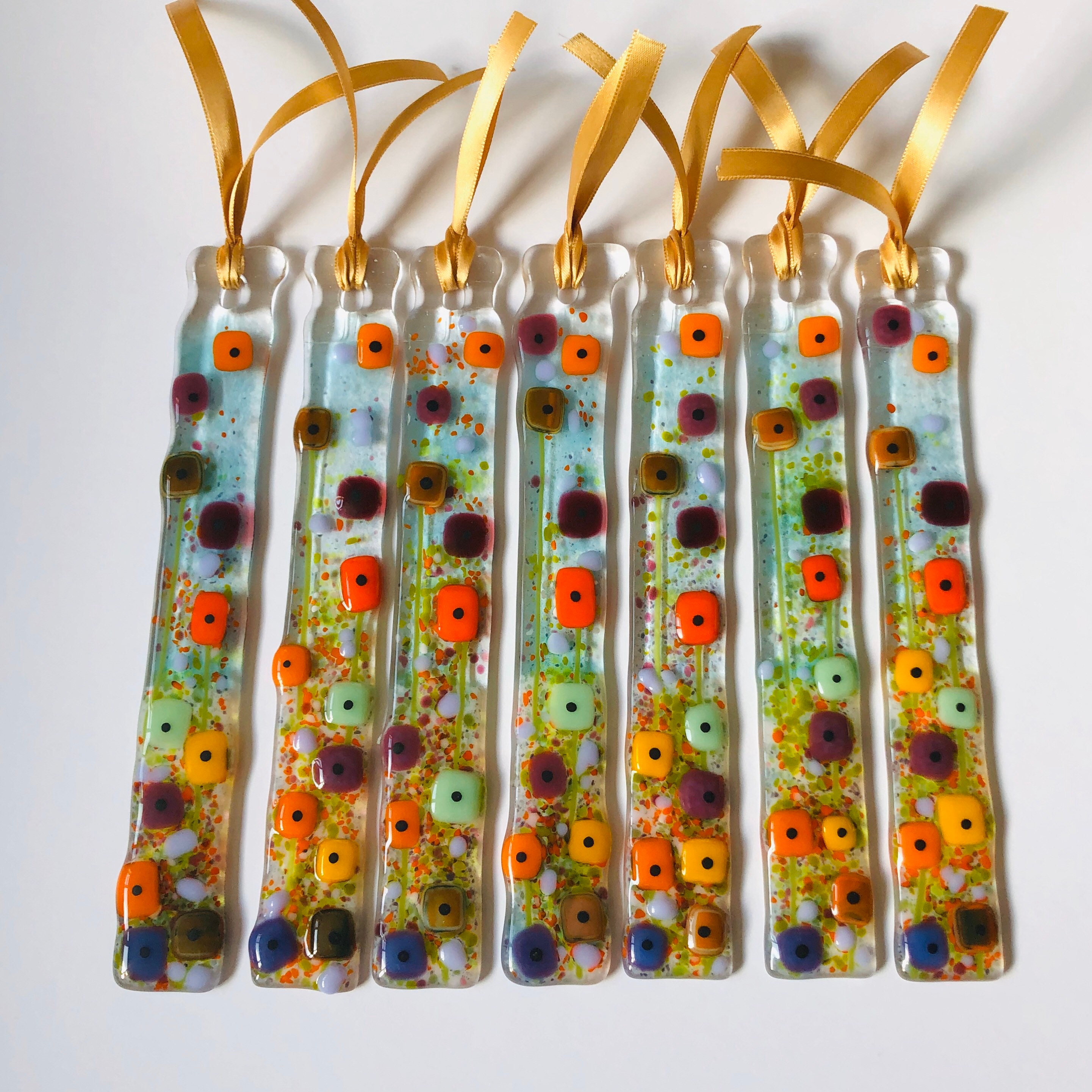 Fused Glass Flowers Art Sun Catcher- Cornish Fused Glass,fused Glass ...