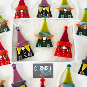 Fused Glass Halloween Witch Decoration - Fused Glass Witch Christmas ...