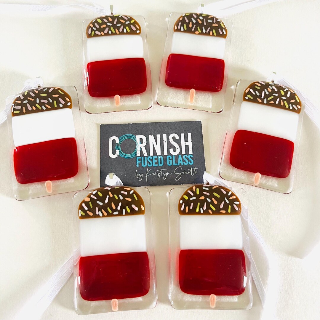 Fused Glass Fab Lolly Art Decoration - Cornish Fused Glass, - Etsy
