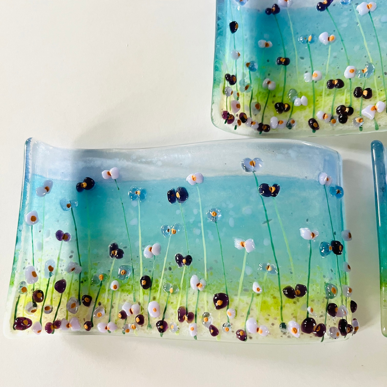 Fused Glass Cornish Coastal Wave Cornish Fused Glass Fused | Etsy UK