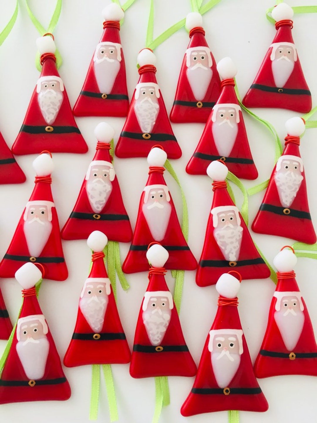 Fused Glass, Santa Decoration, Fused Glass Decoration, Father Christmas ...