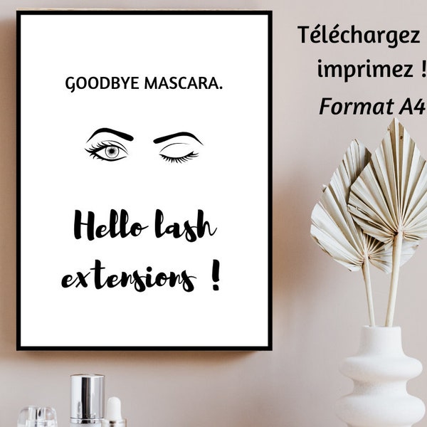 Eyelash Extensions Poster - Etsy