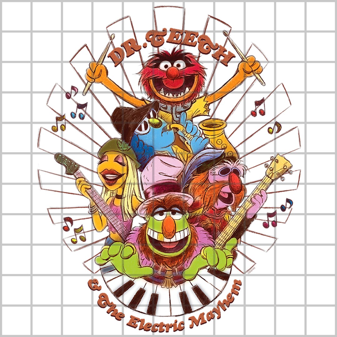 The Muppets Dr Teeth Electric Mayhem Keyboard Band - Etsy