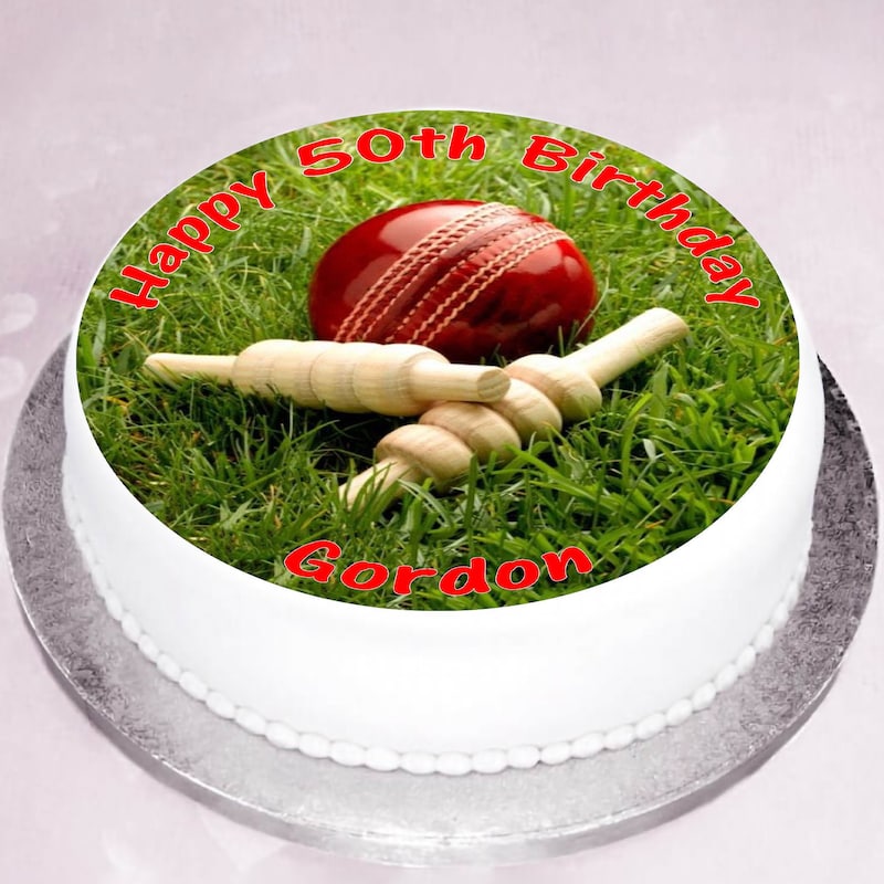 Cricket Edible Topper - Etsy UK
