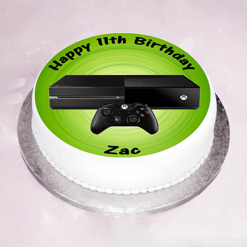 Xbox Themed Cake Topper Edible Personalised Round Cake Topper - Etsy UK