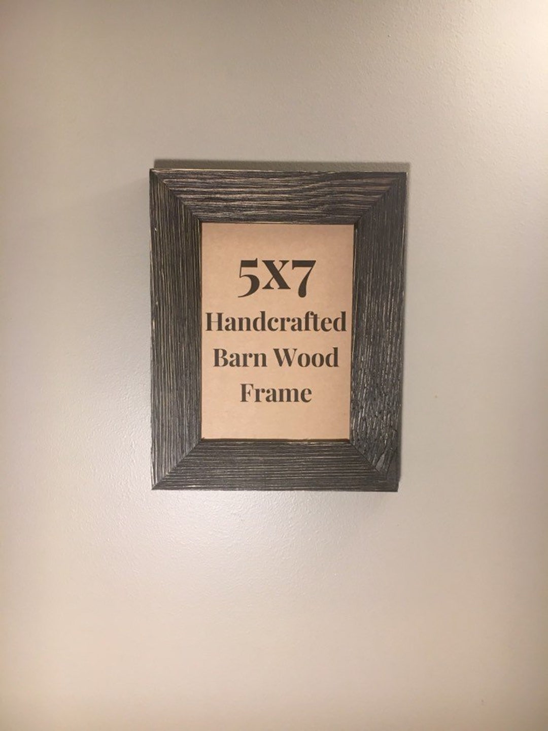 Handcrafted 5x7 Barn Wood Frame, Rustic Farmhouse Frame, Cabin Decor ...