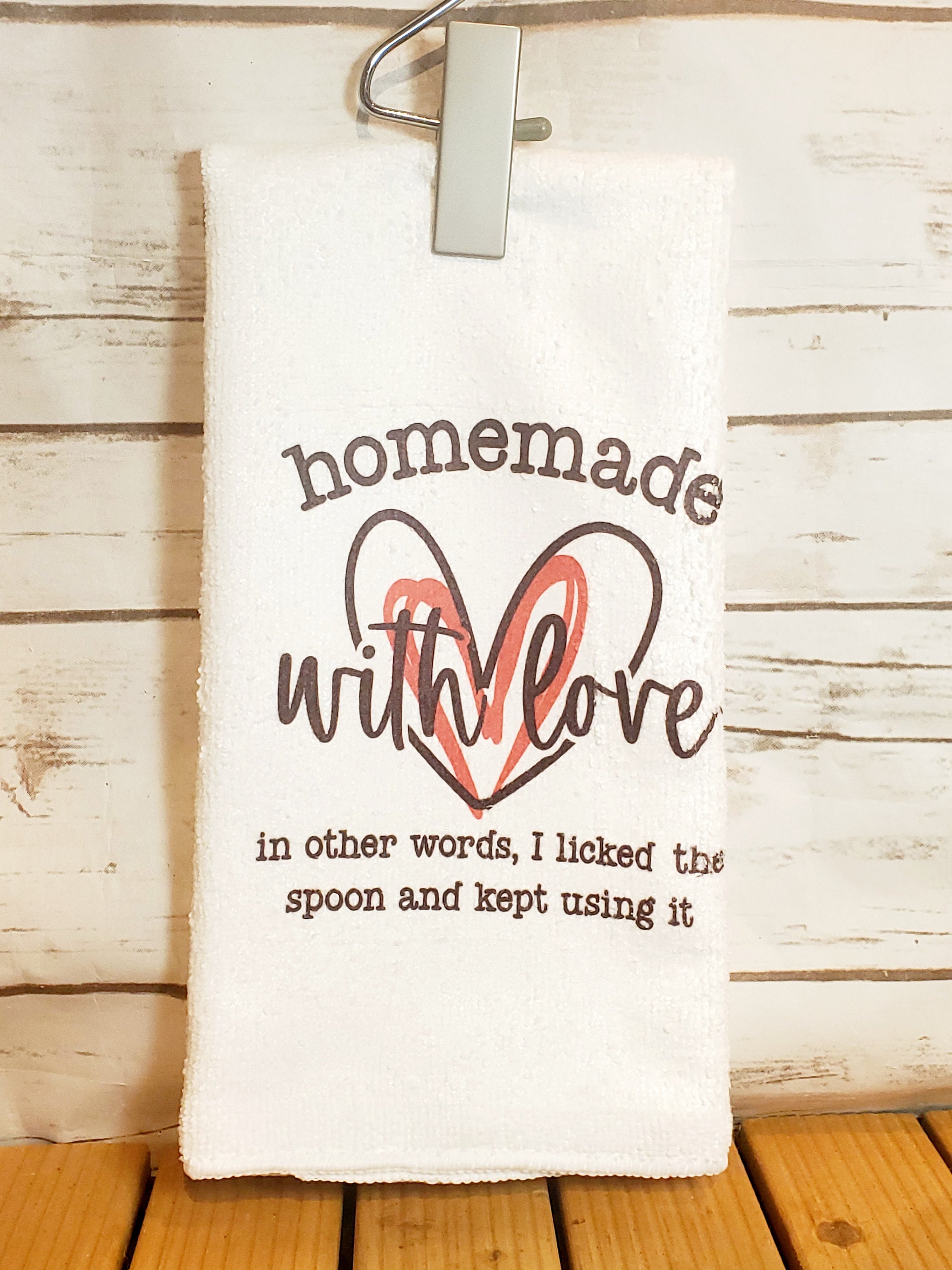 HOMEMADE With LOVE/SPOON (dish Towel) - Etsy