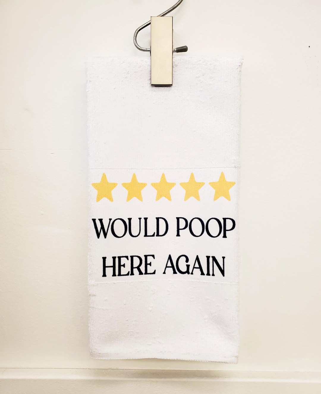 WOULD POOP HERE Again (dish Towel) - Etsy