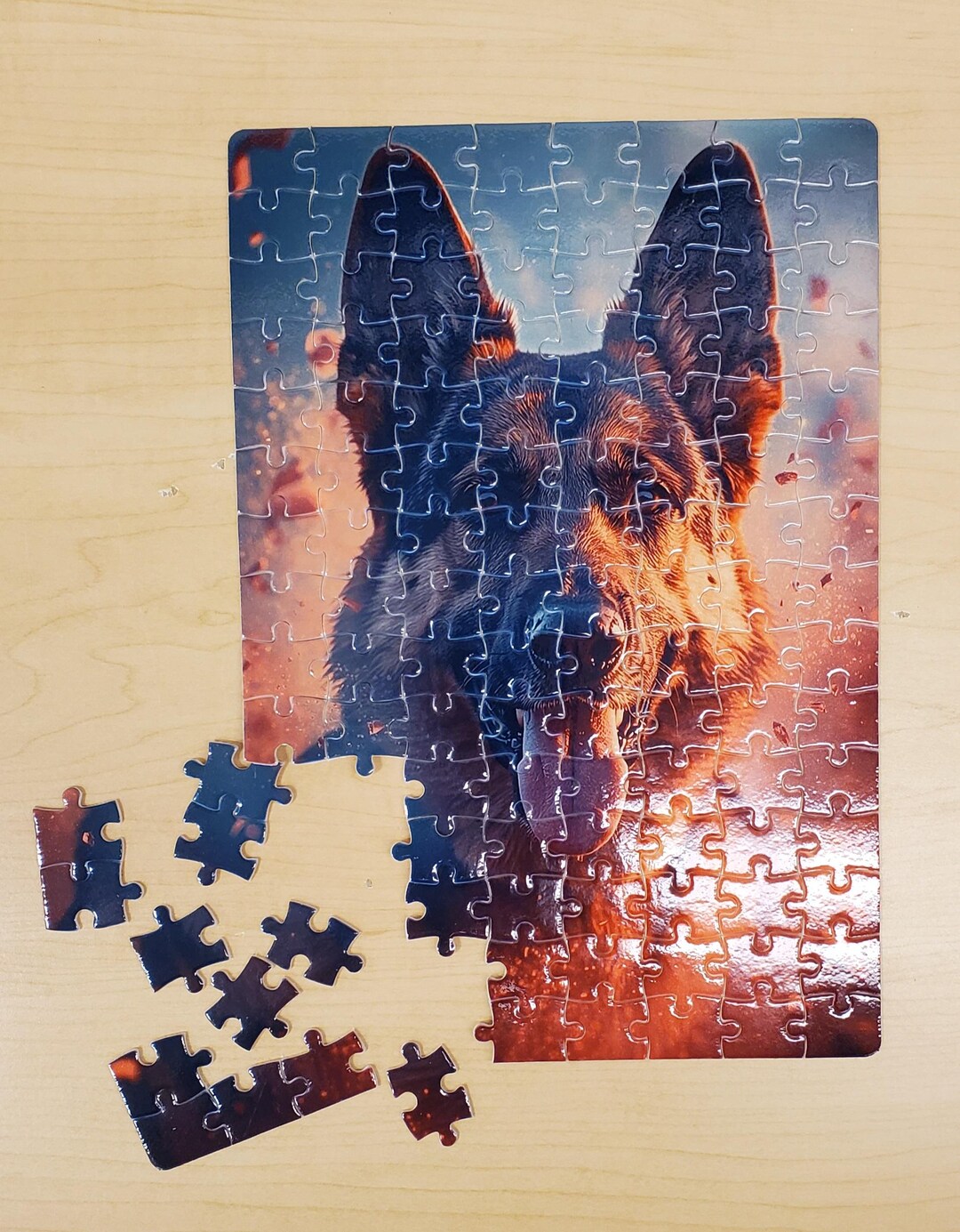 8X11 German Shepherd - Jigsaw Puzzle - Etsy