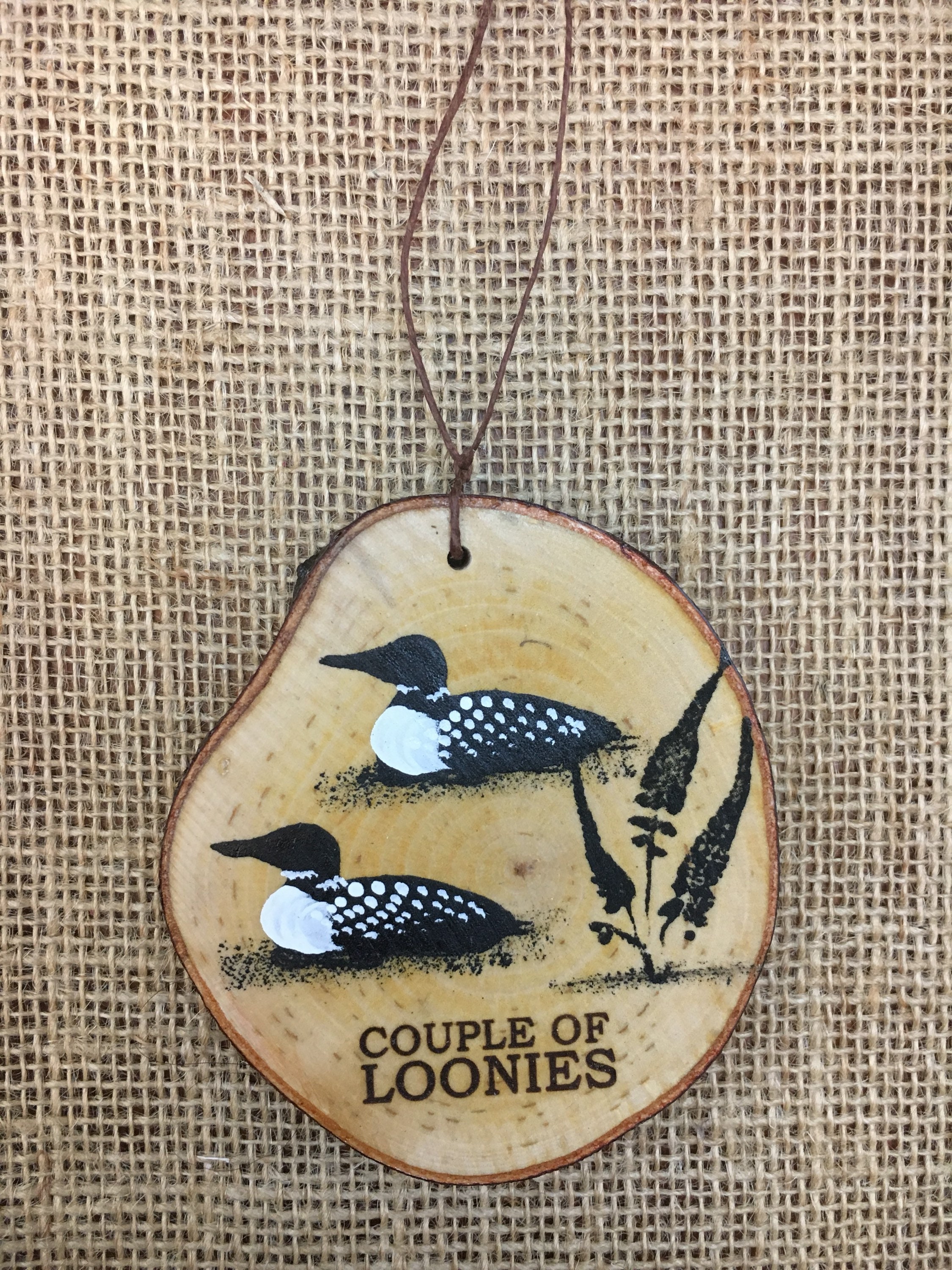 Loon Ornament/ loon decor/personalize gift/wood | Etsy