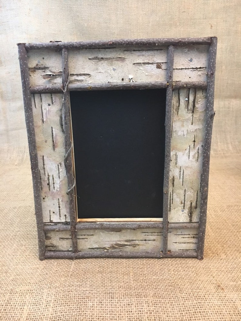 Rustic 5x7 Farmhouse Decor Frame Handcrafted Real Birch Bark - Etsy