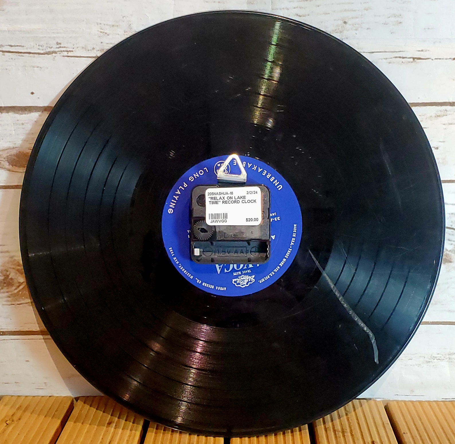 RELAX on LAKE TIME (record Clock) - Etsy